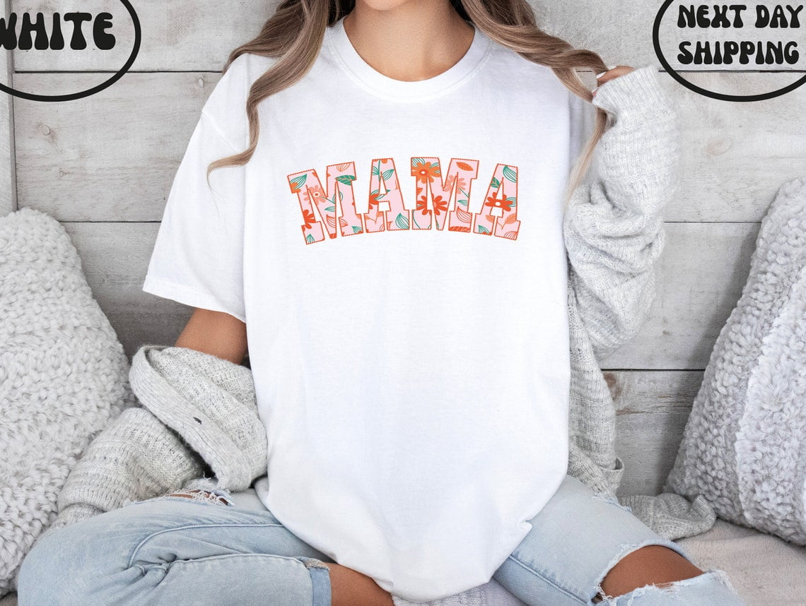 Gildan Minimalist Mama Floral Tee, Elegant And Simple Design For Moms ...