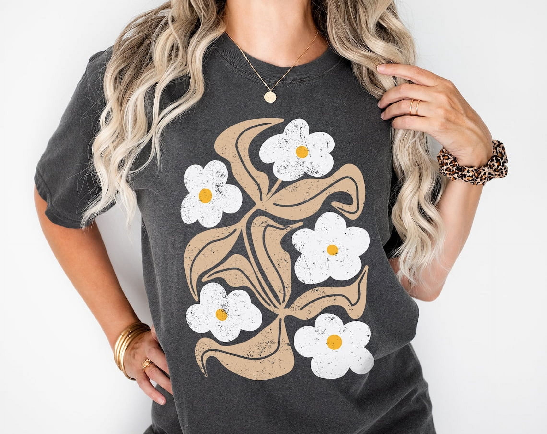 Gildan Minimalist Wildflower Shirt With Matisse Inspired Graphics And ...
