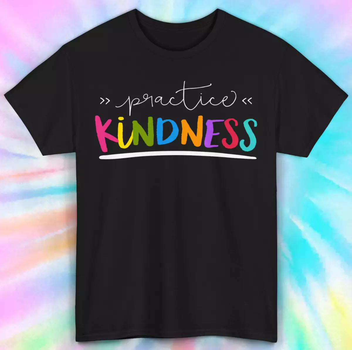 Gildan Motivational Kindness Tee Bold Lettering Casual Wear Sizes ...