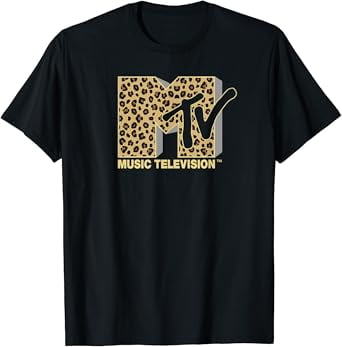 Gildan Mtv Leopard Print Fill Mtv Logo Hot Trending T-Shirt Unisex S To ...