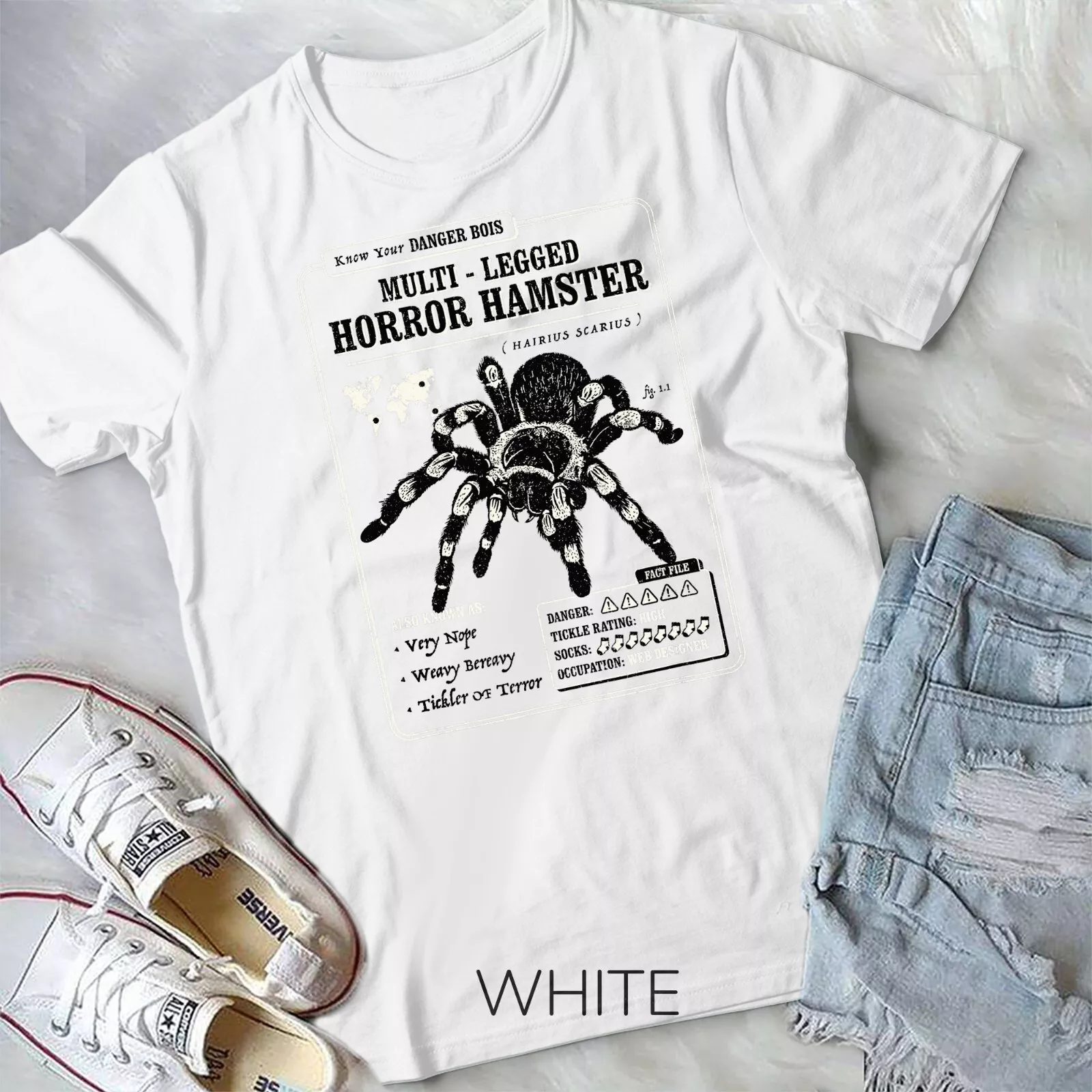Gildan Multi-Legged Horror Hamster Funny Tarantula Graphic Unisex T ...
