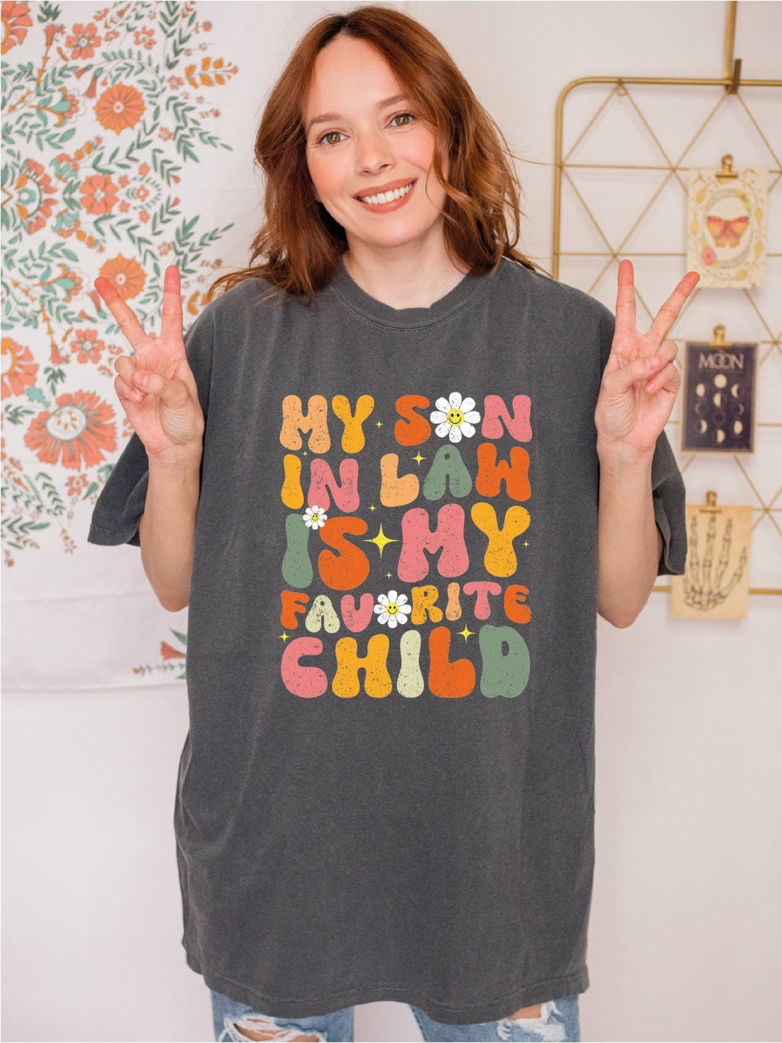 Gildan My Son In Law Is My Favorite Graphic Tee, Funny Retro-Inspired ...