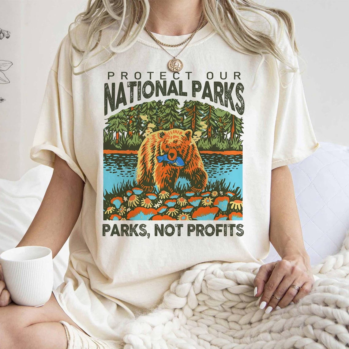 Gildan Nature Advocate Shirt With 63 Parks Design And Park Ranger ...