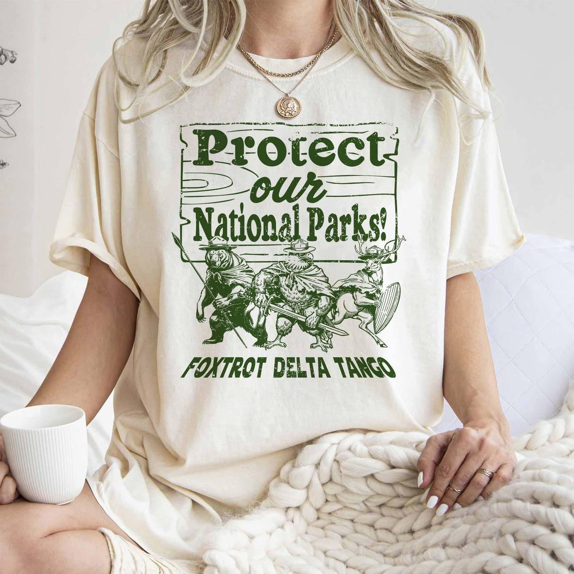Gildan Nature Conservation Shirt With Park Preservation Message And ...