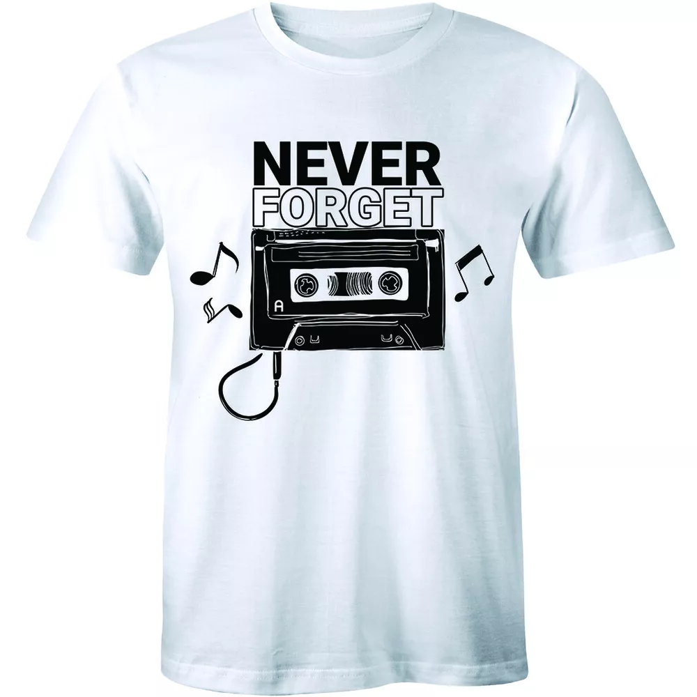 Gildan Never Forget Cette Tape T Shirt Old School 80s 90s Music Top ...