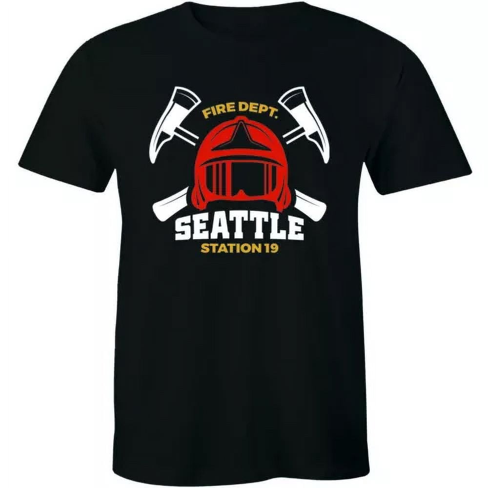 Gildan New Seattle Fire Department Firefighter Station 19 TV Series T ...