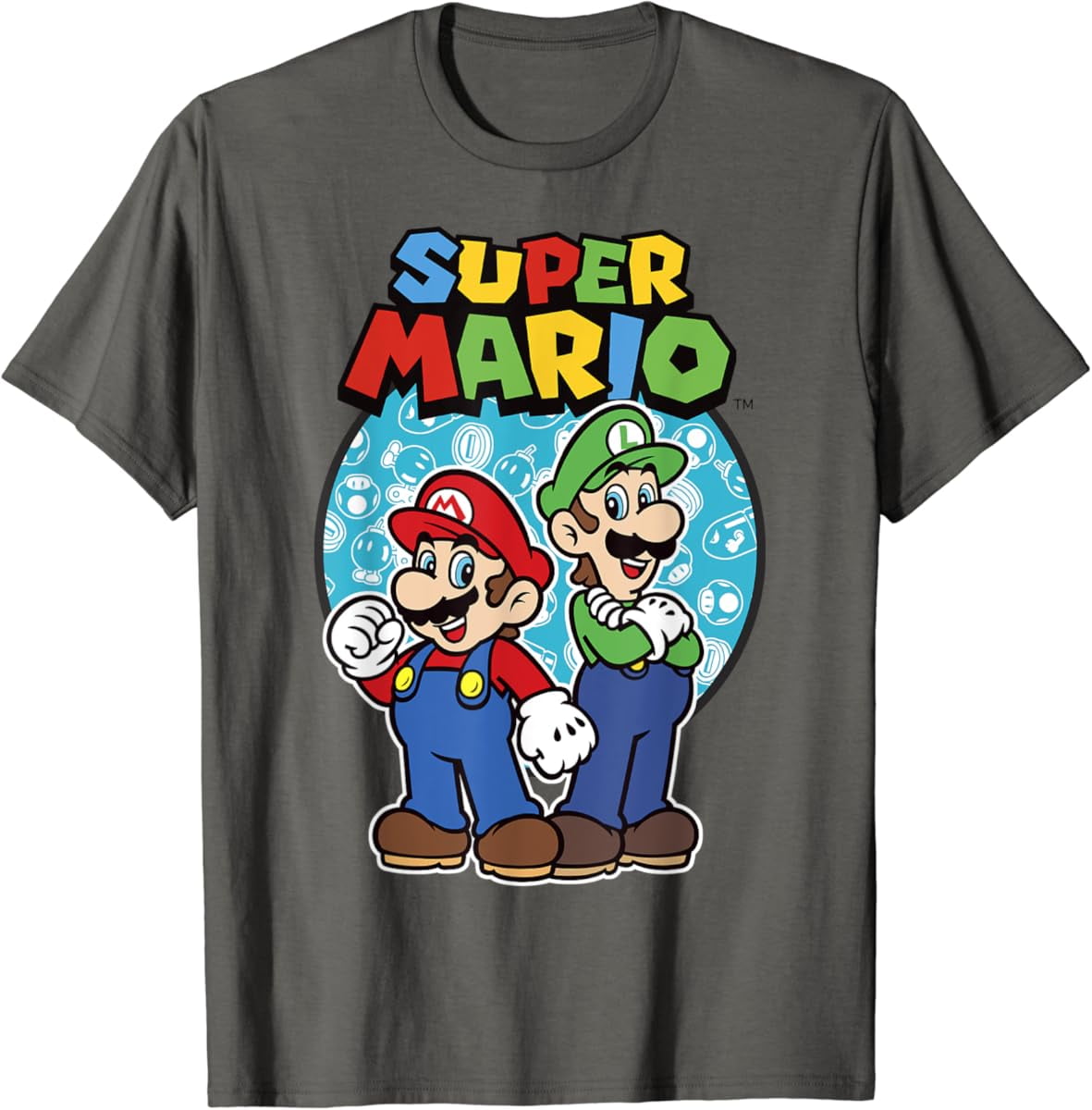 Gildan Nintendo Super Mario Luigi & Mario Brothers Ready To Play T ...