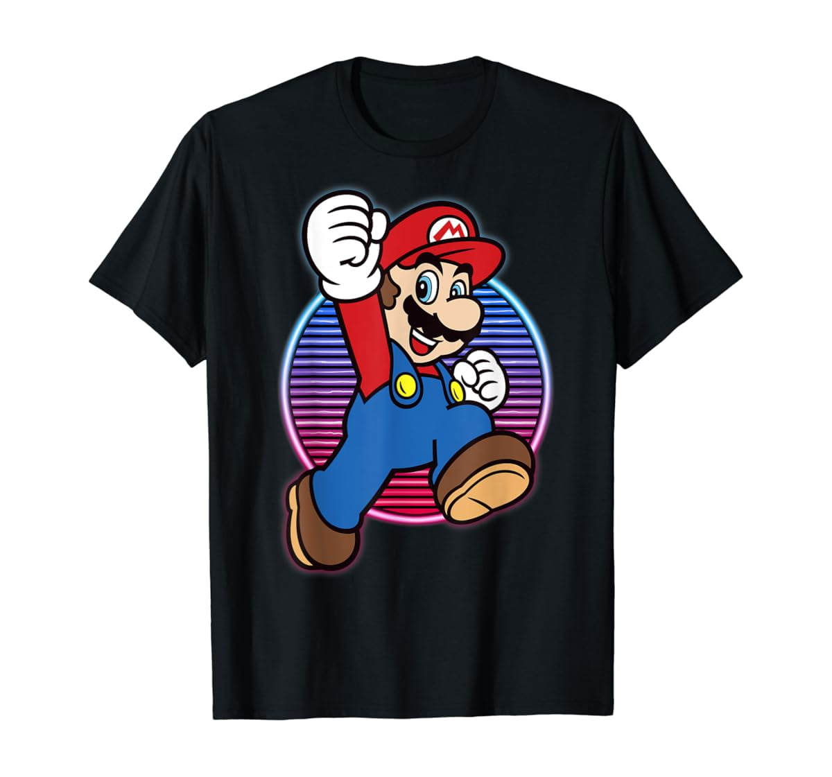 Gildan Nintendo Super Mario Neon Power Jump Hero Graphic T-ShirtHot ...