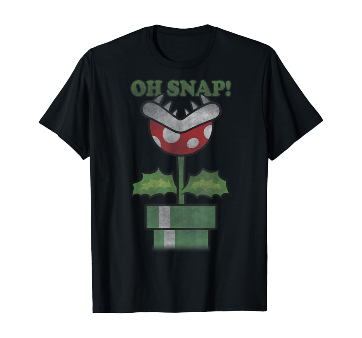 Gildan Nintendo Super Mario Piranha Plant Oh Snap Vintage T-ShirtHot ...