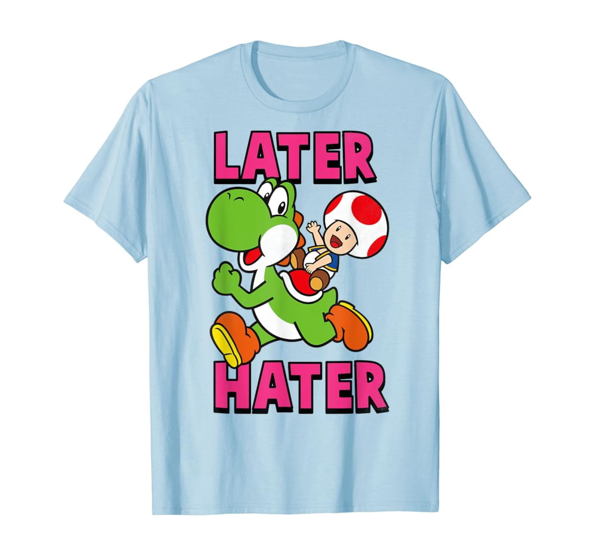 Gildan Nintendo Super Mario Yoshi Toad Later Hater T-Shirthot Trend ...
