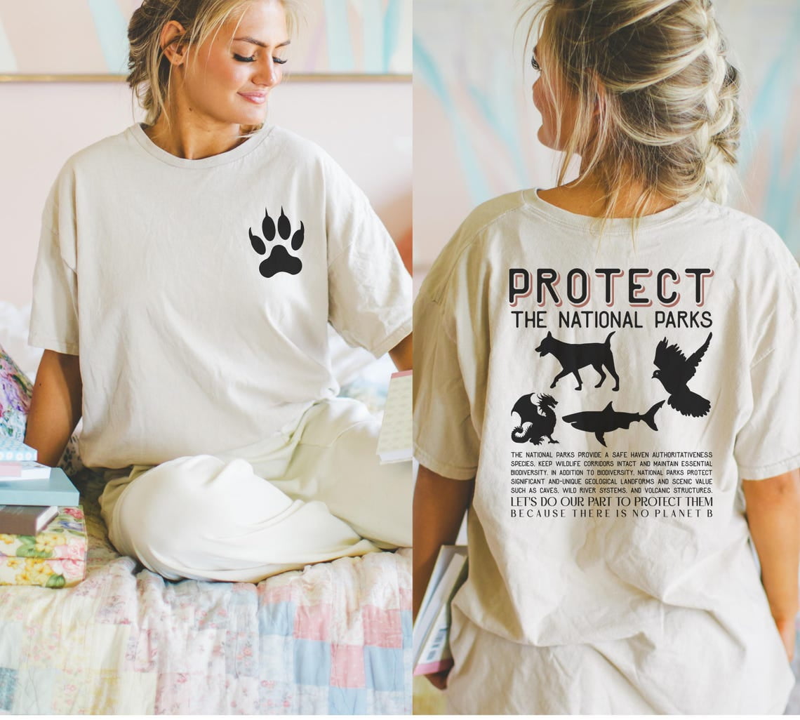 Gildan Outdoor Conservation Shirt With Protect Our Parks Message And ...
