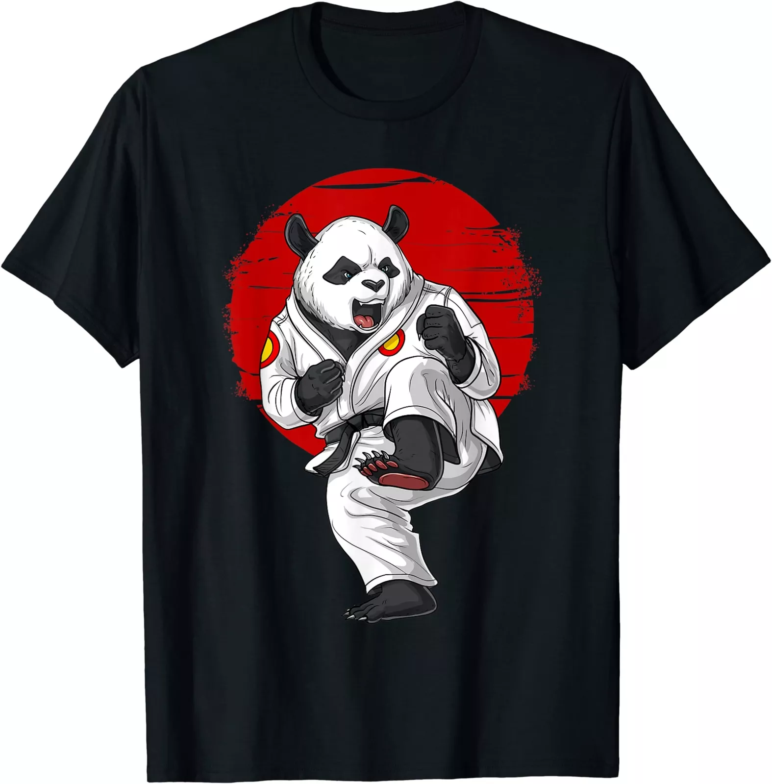 Gildan Panda Bear Karate Kickboxing Kung Fu Taekwondo Martial Arts T ...