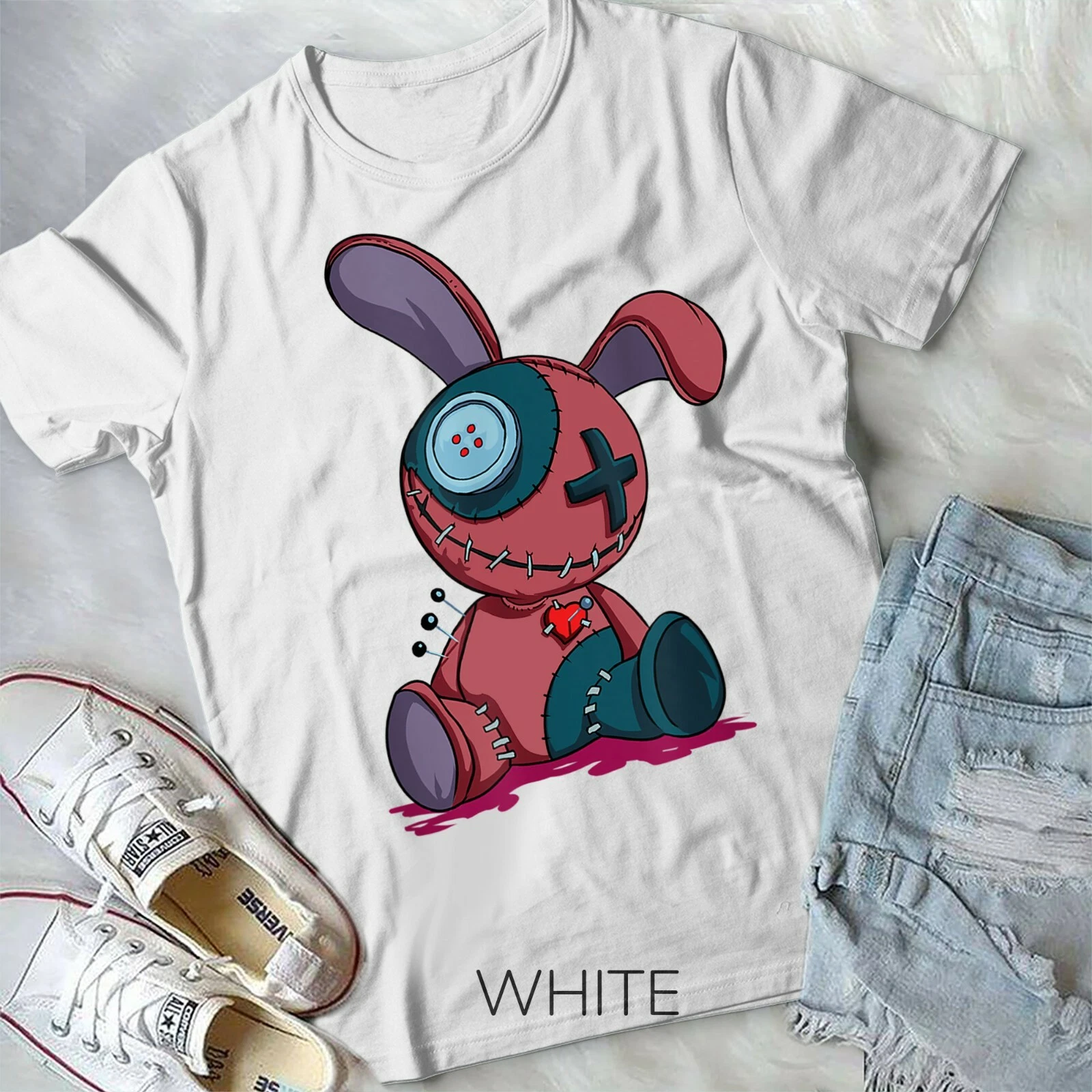 Gildan Pastel Goth Creepy Cute Voodoo Doll For Teens Unisex Form T ...