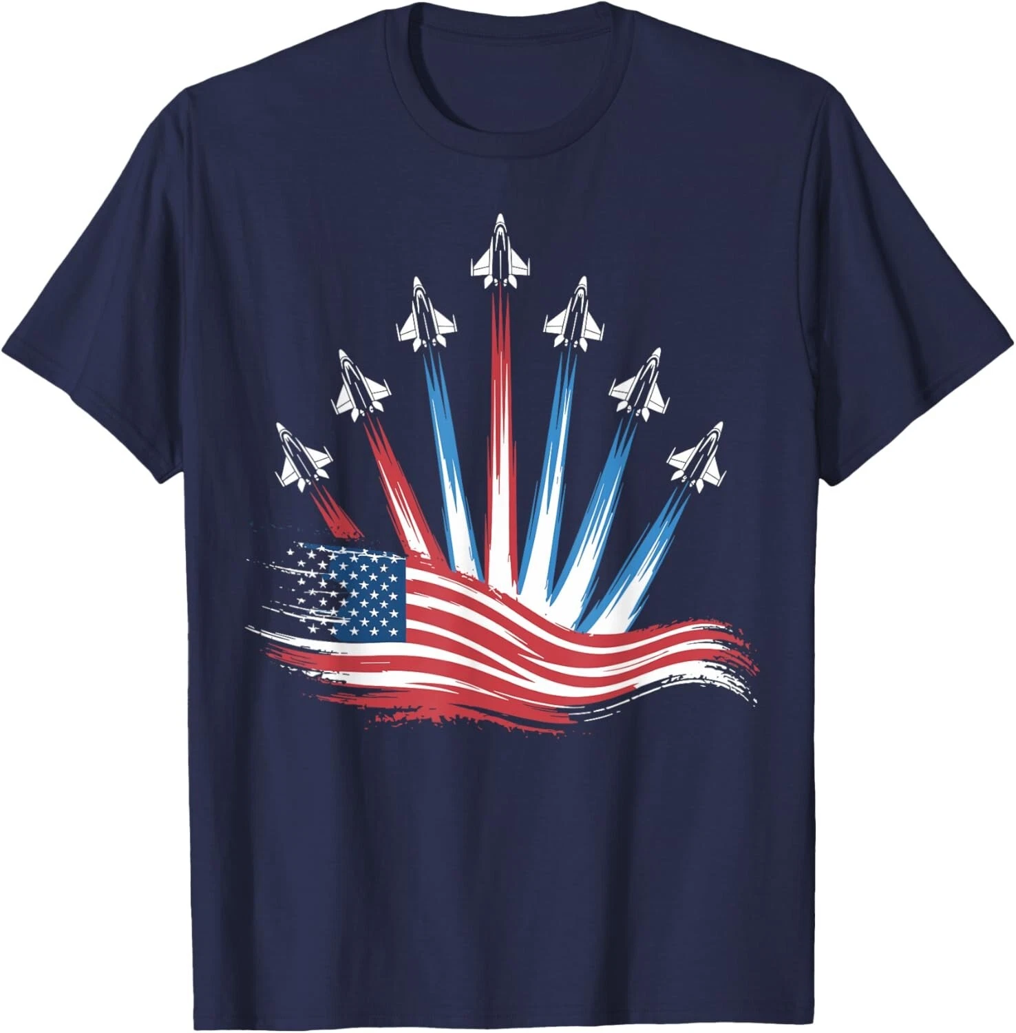 Gildan Patriotic Usa Flag Fighter Jets Boys 4Th Of July Men Women ...