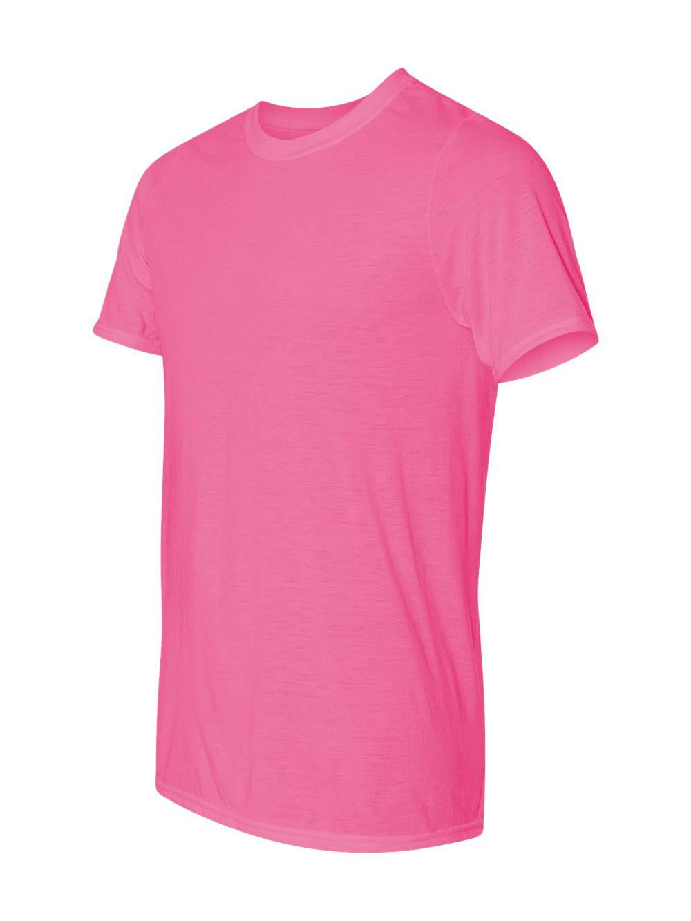 Gildan - Performance T-Shirt - 42000 - Safety Pink - Size: M - Walmart.com
