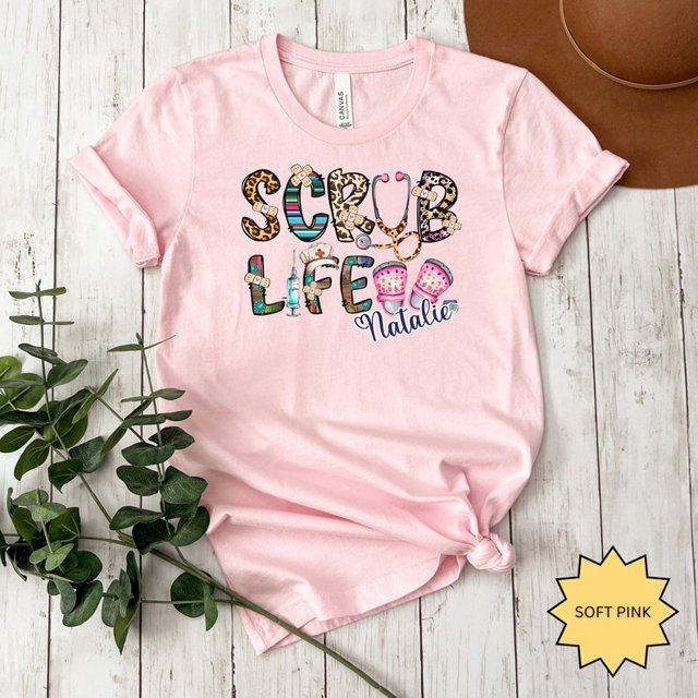Gildan Personalized Scrub Life Shirt, Nurse Life, Scrubs Shirt, Nurse ...