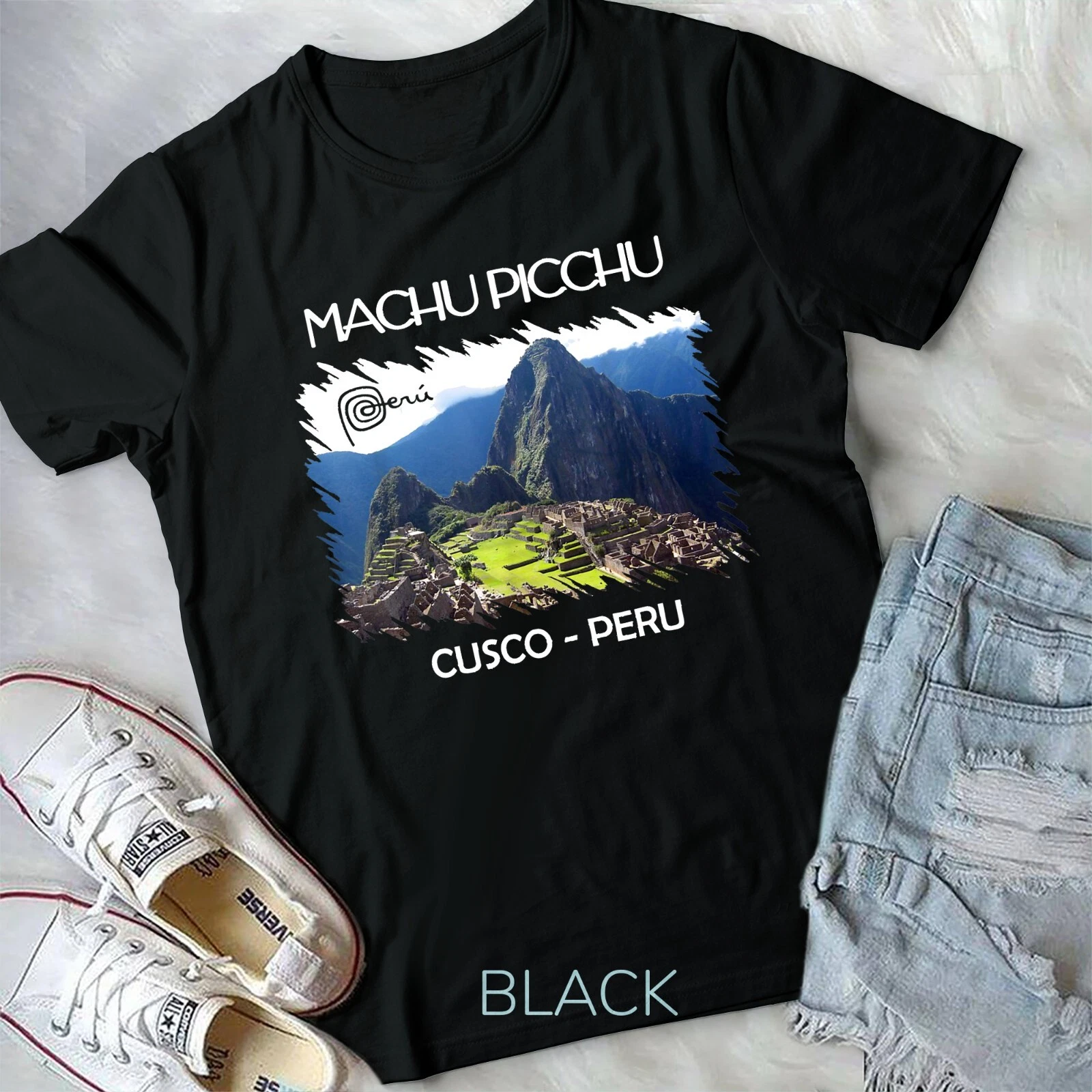 Gildan Peru shirt Machu Picchu Cusco Cuzco Llama Men Women Unisex T ...