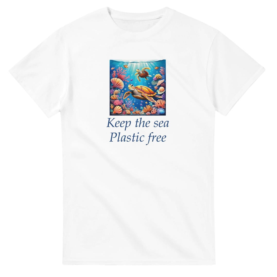 Gildan Plastic Free Ocean Tee, Marine Life Conservation Shirt With Sea ...