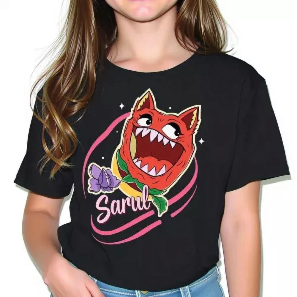 Gildan Playful Cartoon Cat Graphic for 'Sarul' Vintage Style Design T ...