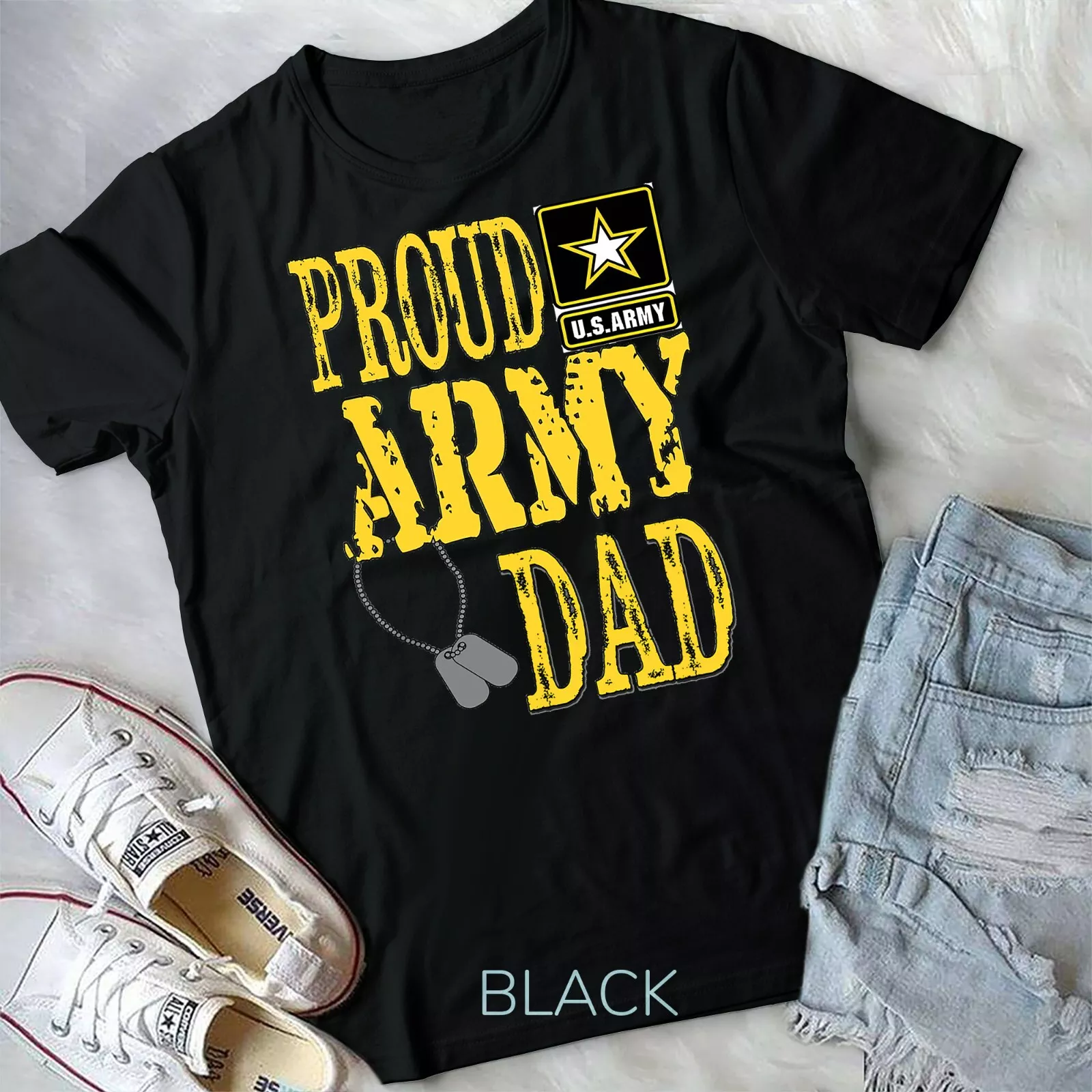 Gildan Proud Army Dad Military Pride T-Shirt Unisex T-shirt - Walmart.com