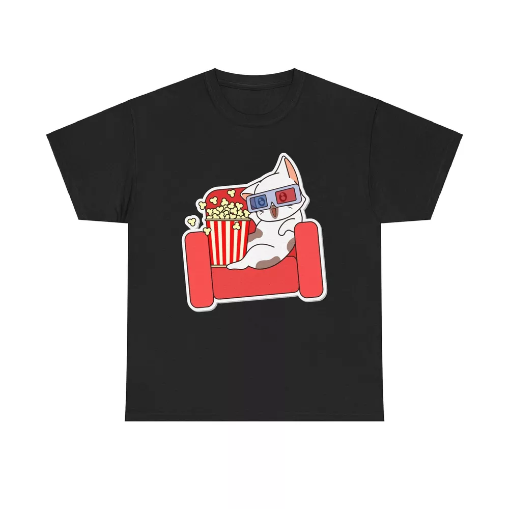 Gildan Purrfect Movie Night T-Shirt - Walmart.com