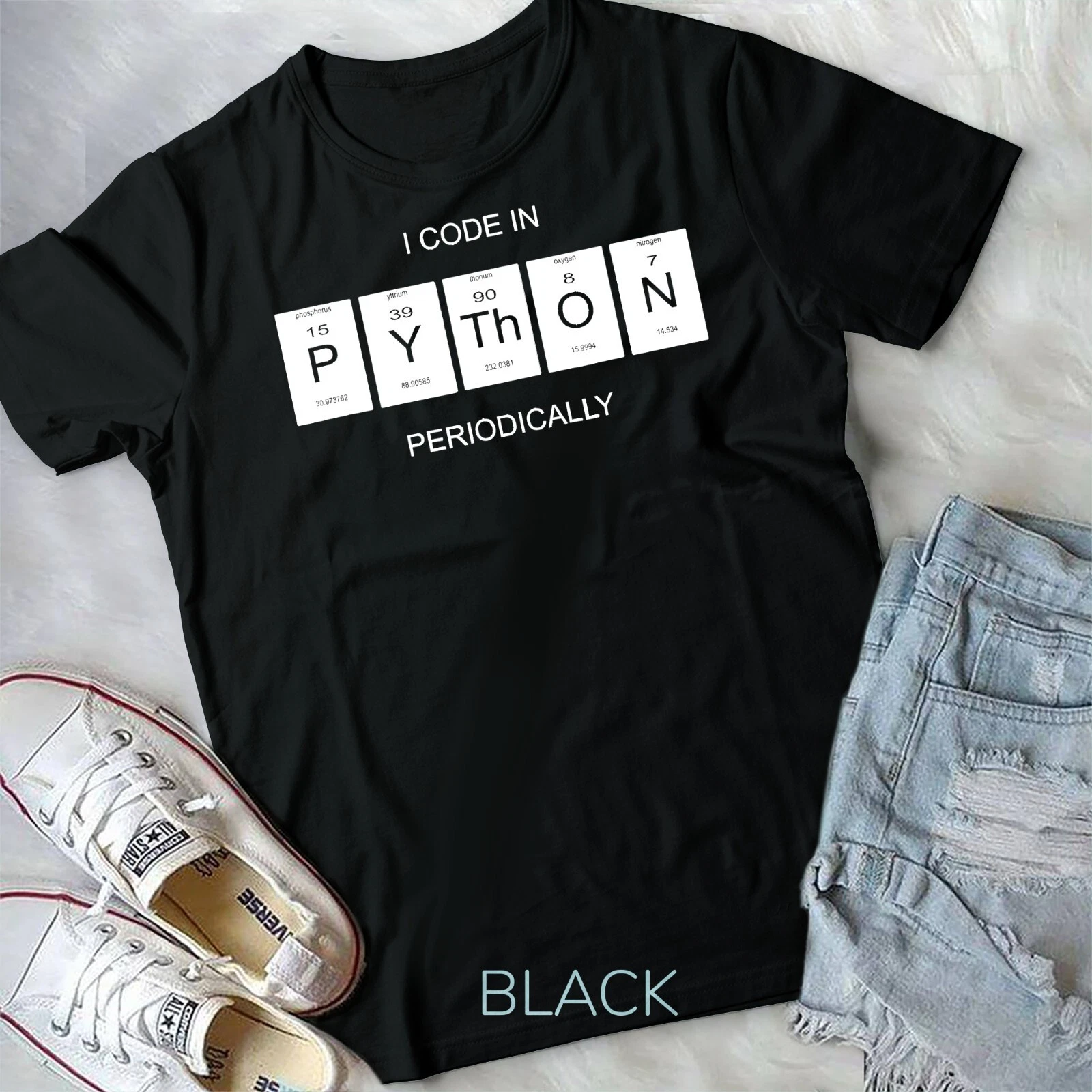 Gildan Python Developer Periodic Table Gift I Webdesign Unisex T-shirt - Walmart.com