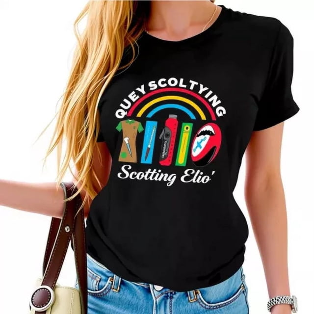 Gildan QUEY SCOTLYING Rainbow Graphic T-Shirt for Scouting Enthusiasts ...