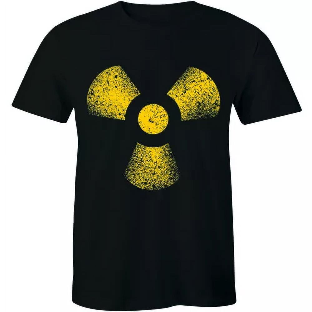 Gildan Radioactive Nuclear War Sign Distressed Fashion Mens T-Shirt ...