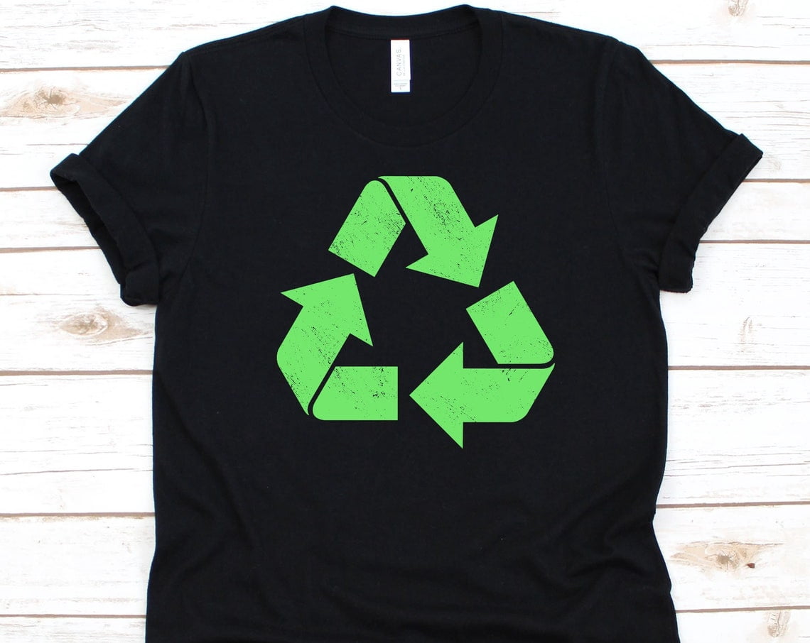 Gildan Recycling Symbol Graphic Shirt With Eco-Friendly Message For ...