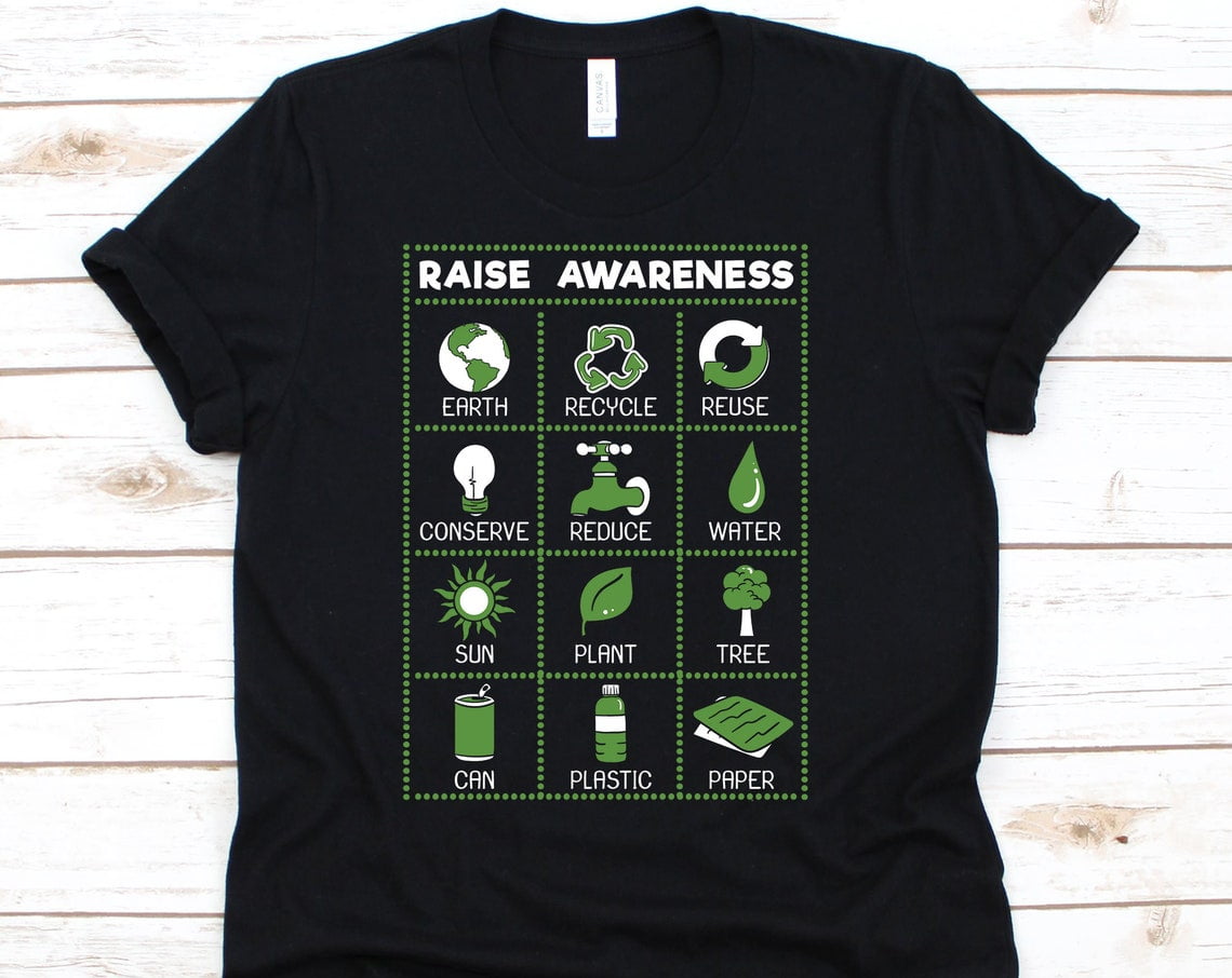 Gildan Reduce Reuse Recycle Shirt With Eco Message For Nature ...