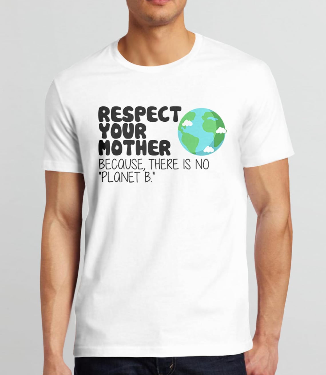 Gildan Respect Our Planet Tee With Nature Graphic And Environmental ...
