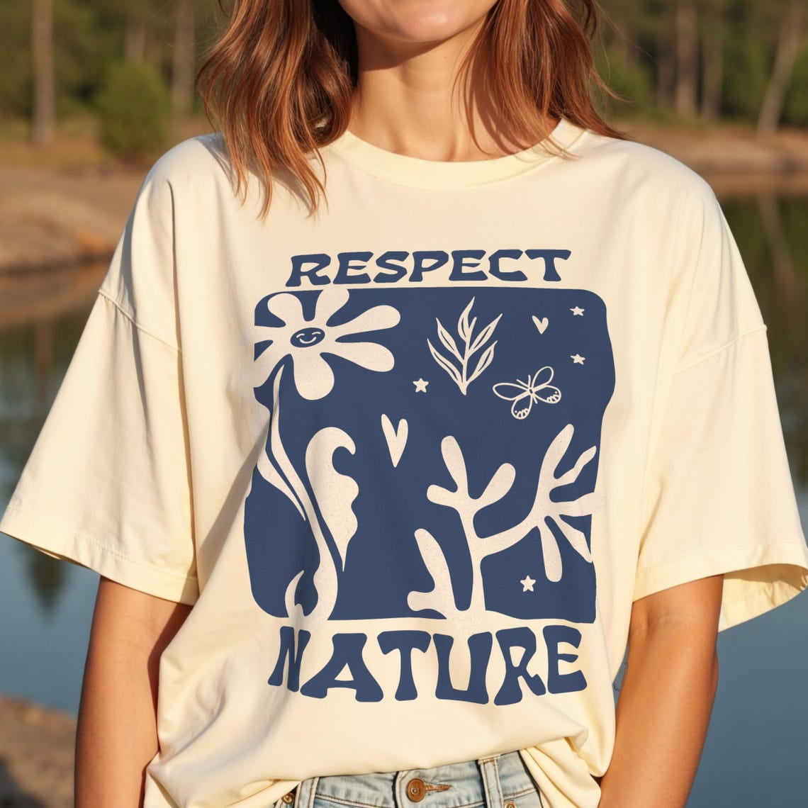 Gildan Respect The Locals Shirt With Wildlife And Botanical Art, Nature ...