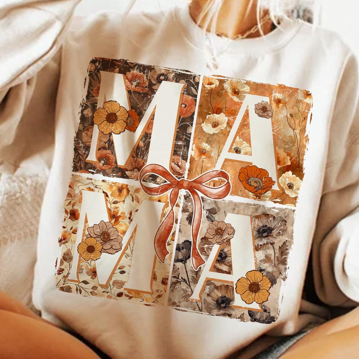 Gildan Retro Mama Floral Shirt, Retro Mom Tee, Botanical Floral Mom ...