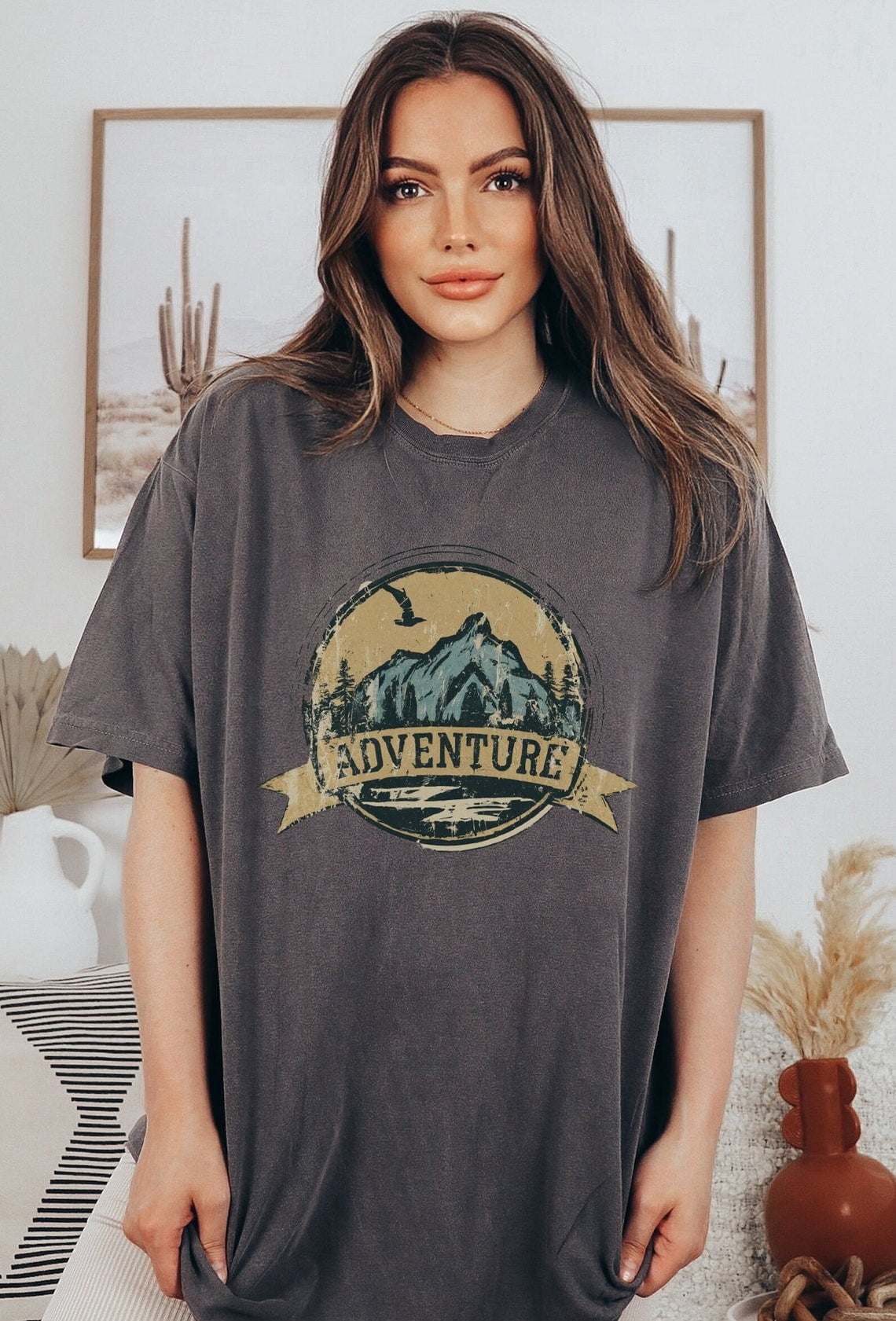 Gildan Retro Style Mountain Adventure Shirt For Hikers, Campers, And ...