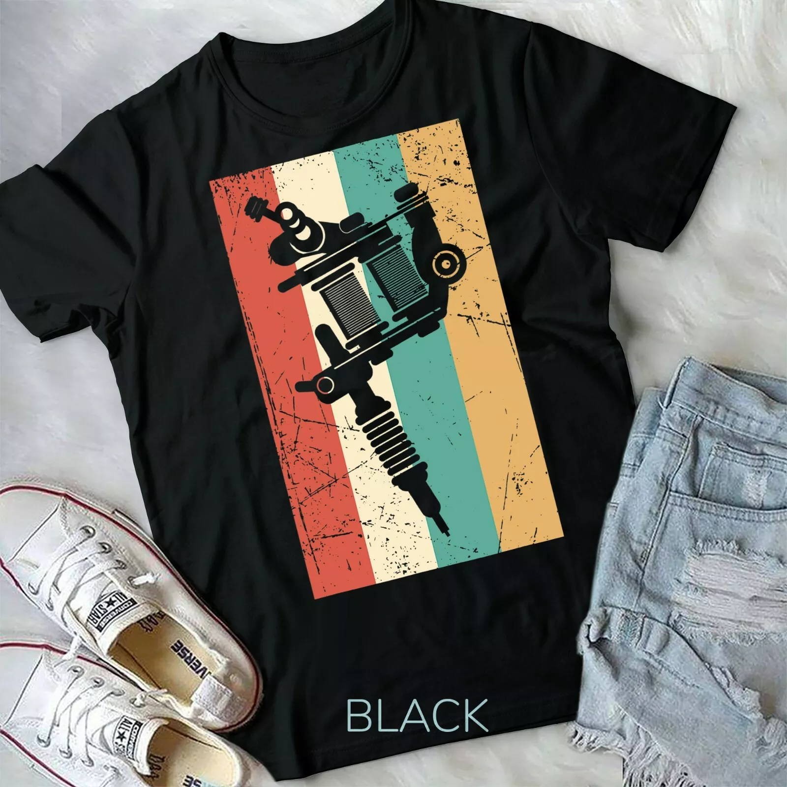 Gildan Retro Tattoo Artist Shirt, Ink Tat Machine Tee Gift Apparel ...