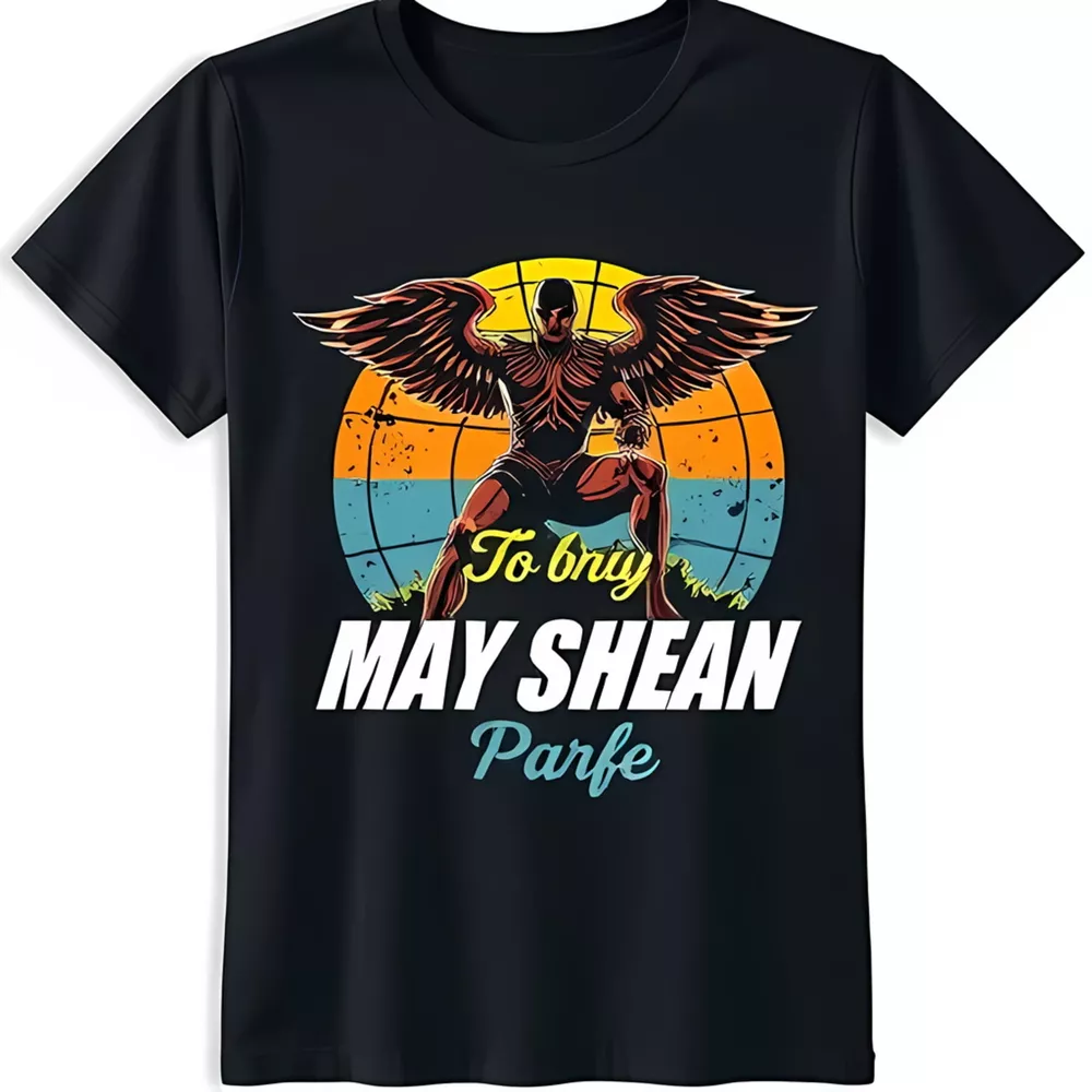Gildan Retro Winged Muscular Figure T-Shirt Black Tee with Globe Design ...