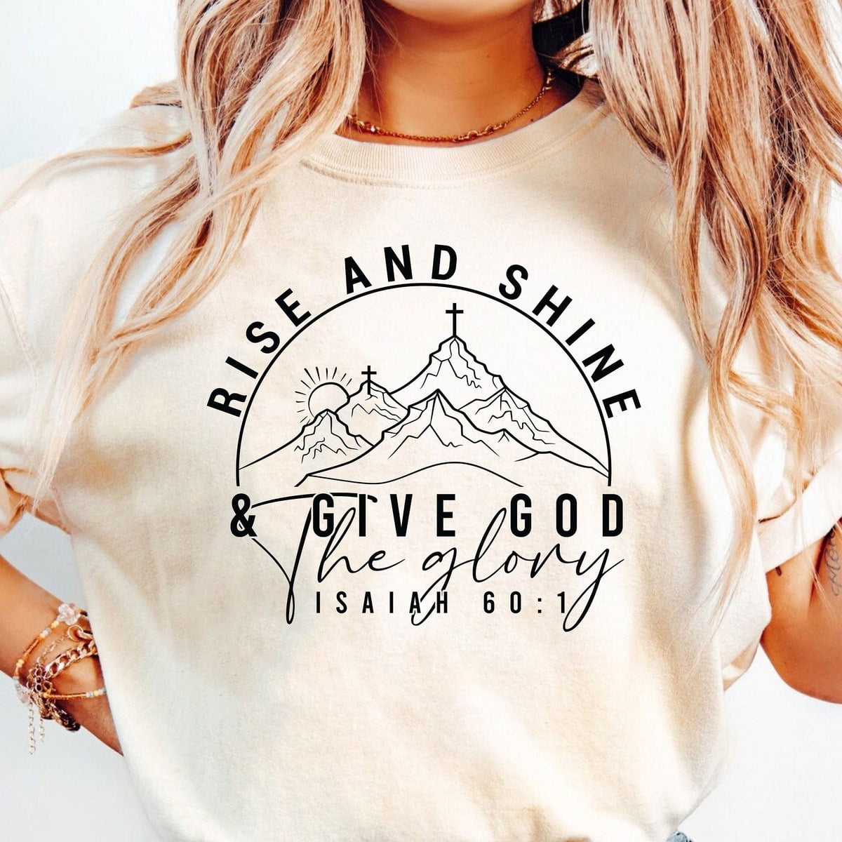 Gildan Rise And Shine Shirt, Inspirational Christian Tee With Bible ...