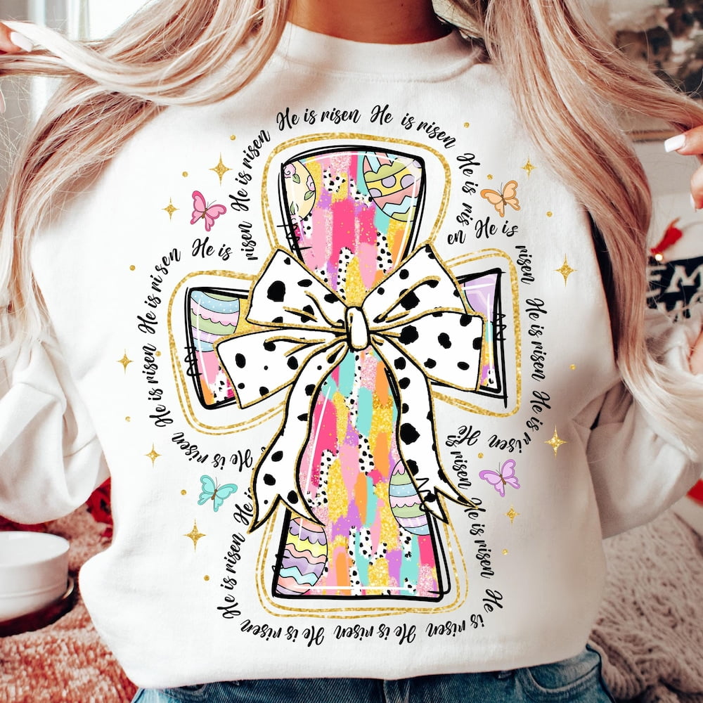 Gildan He is Risen T-shirt, Matthew 28:6, Christian Easter T-shirt ...