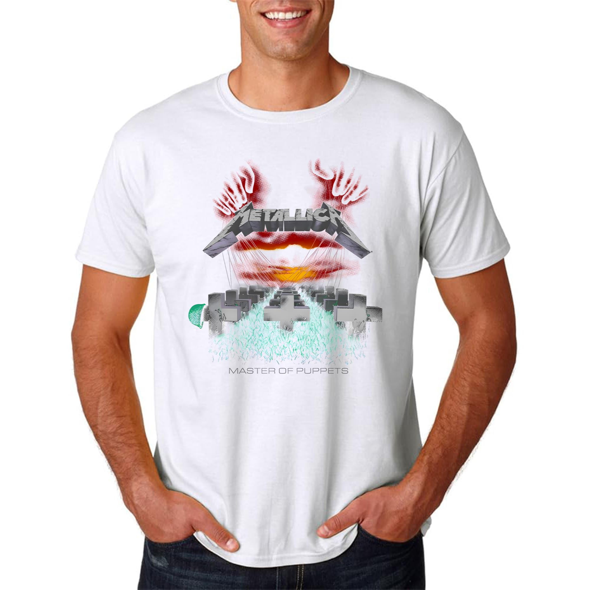 Gildan Rock Band-Inspired Graphic Tee, Iconic Metal Album Cover Shirt ...