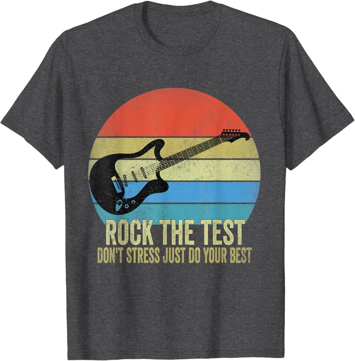 Gildan Rock The Test Dont Stress Vintage Funny Testing Day Teacher T ...