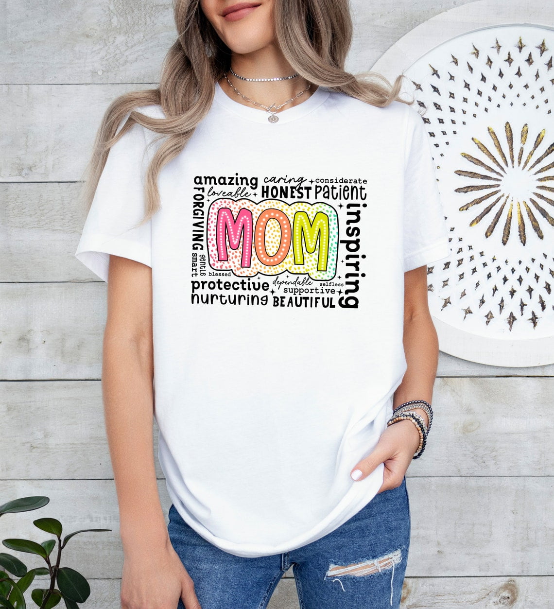 Gildan She Is Strong Graphic Tee, Inspirational Mom Quote for Empowered Women, Positive and ...