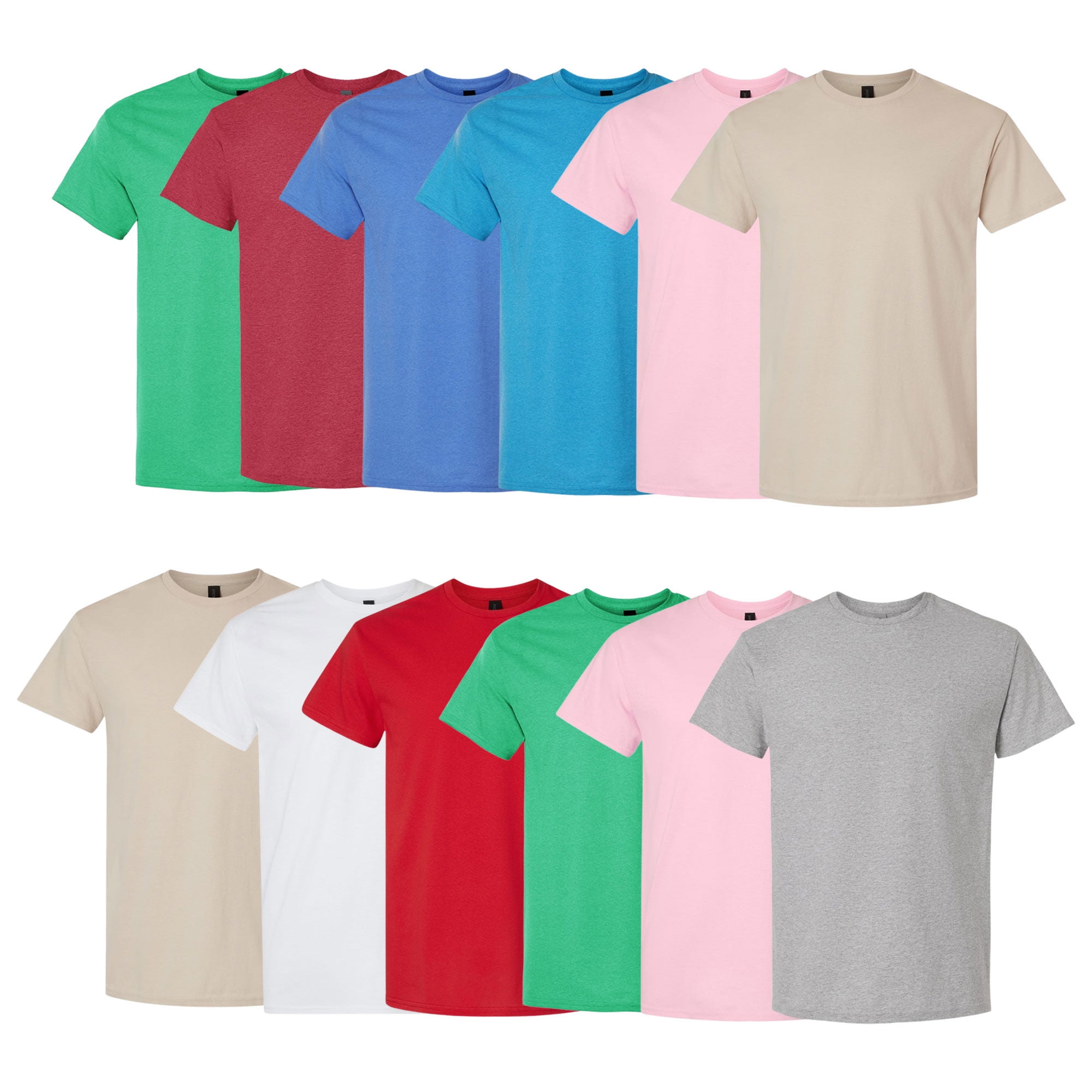 Gildan Short Sleeve T-Shirt, Men's Assorted T-Shirts 100% U.S Cotton ...