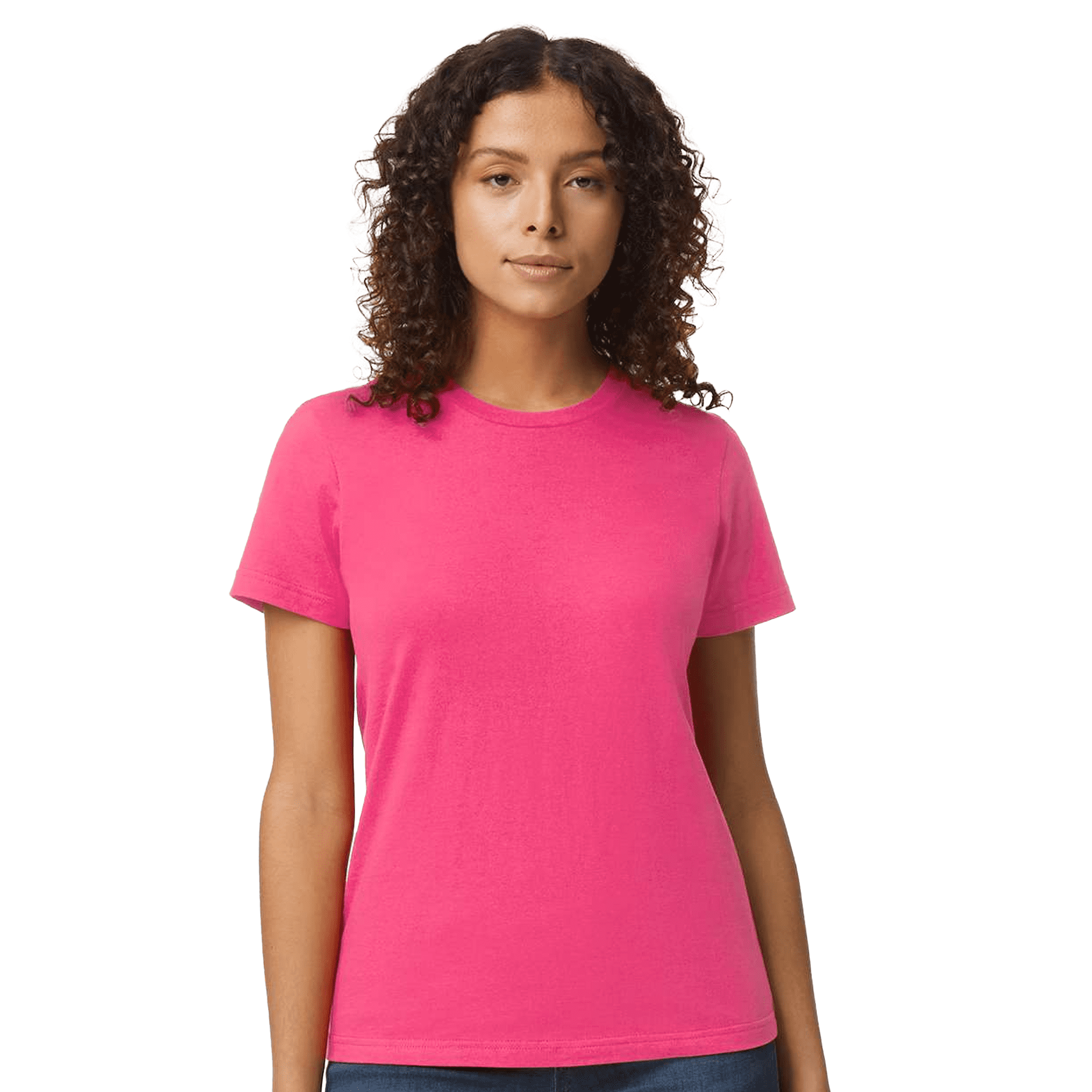 Gildan Short Sleeve T-Shirt, Women's Softstyle Heliconia Cotton Tee ...