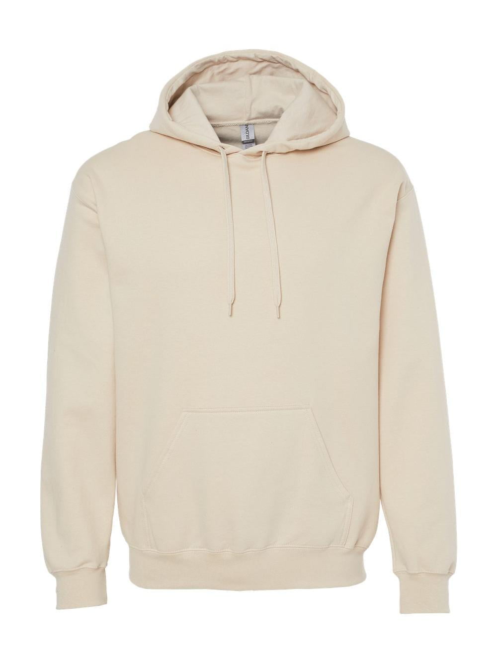 Gildan Softstyle Hooded Sweatshirt - Sand, Size: S, Mens Casual, 80/20 ...