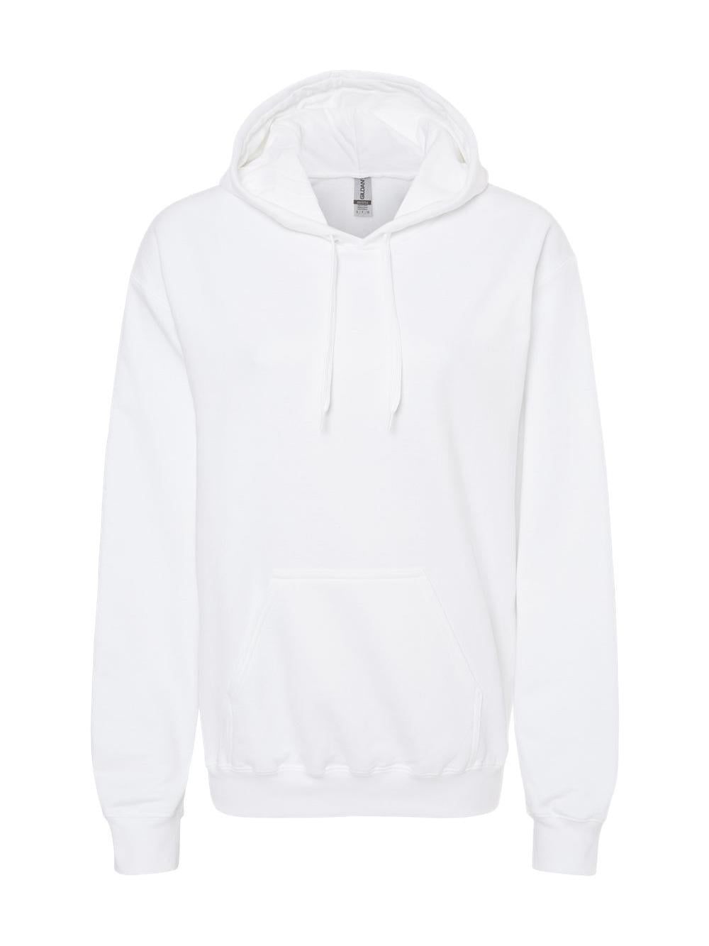 Gildan SF500 Softstyle Hooded Sweatshirt-White-S - Walmart.com