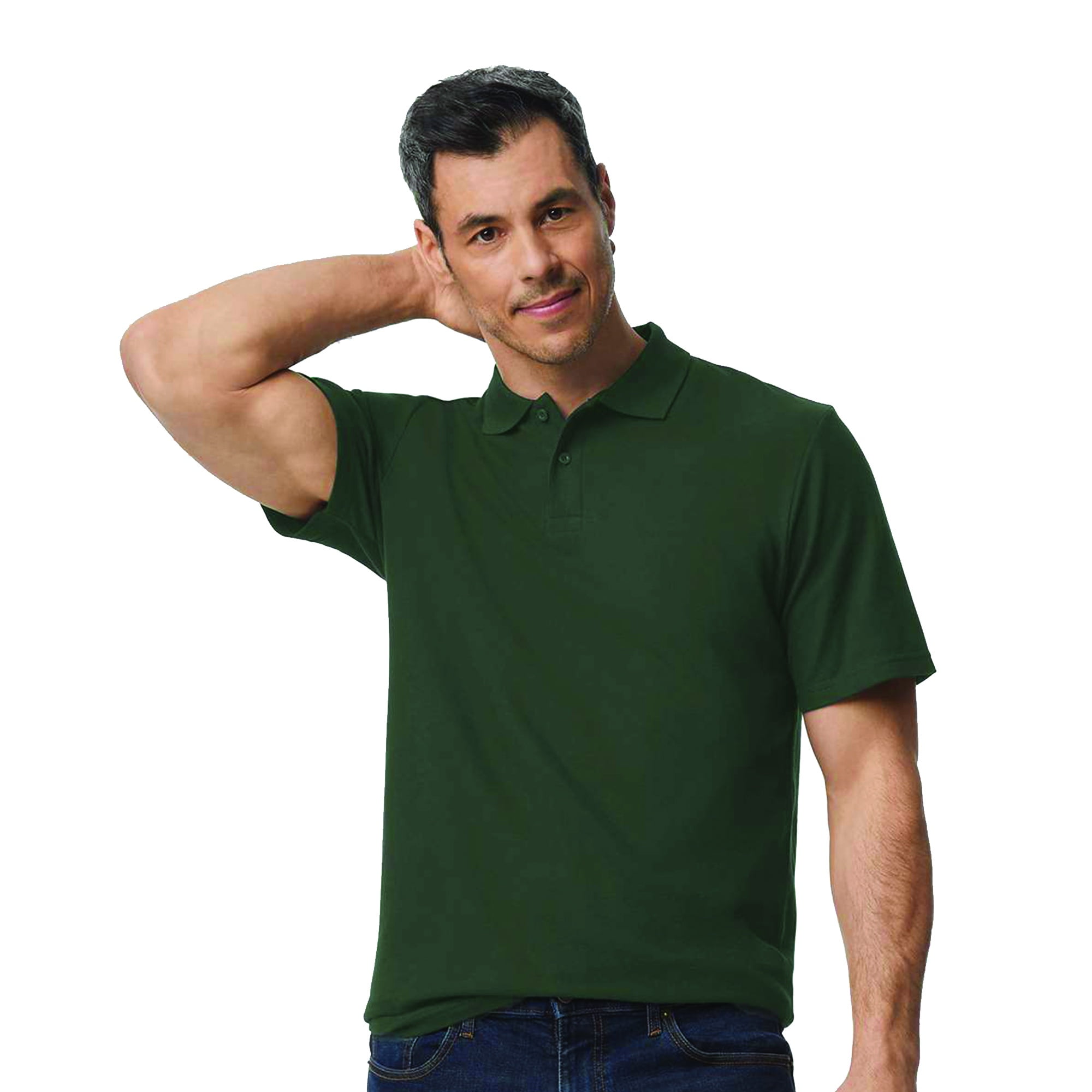 Gildan Softstyle Men's Pique Polo Shirt, Forest Green, Sizes S-3XL ...