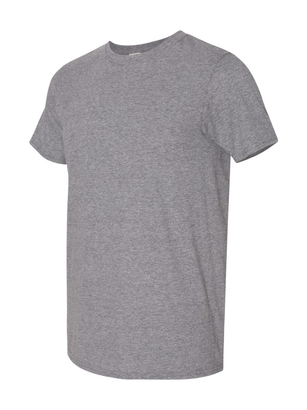 Gildan - Softstyle T-Shirt - 64000 - Graphite Heather - Size: L ...