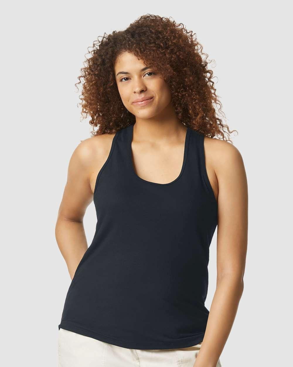 Gildan - Softstyle Women’s CVC Racerback Tank Top | 4.6 oz./yd², 60/40 ...