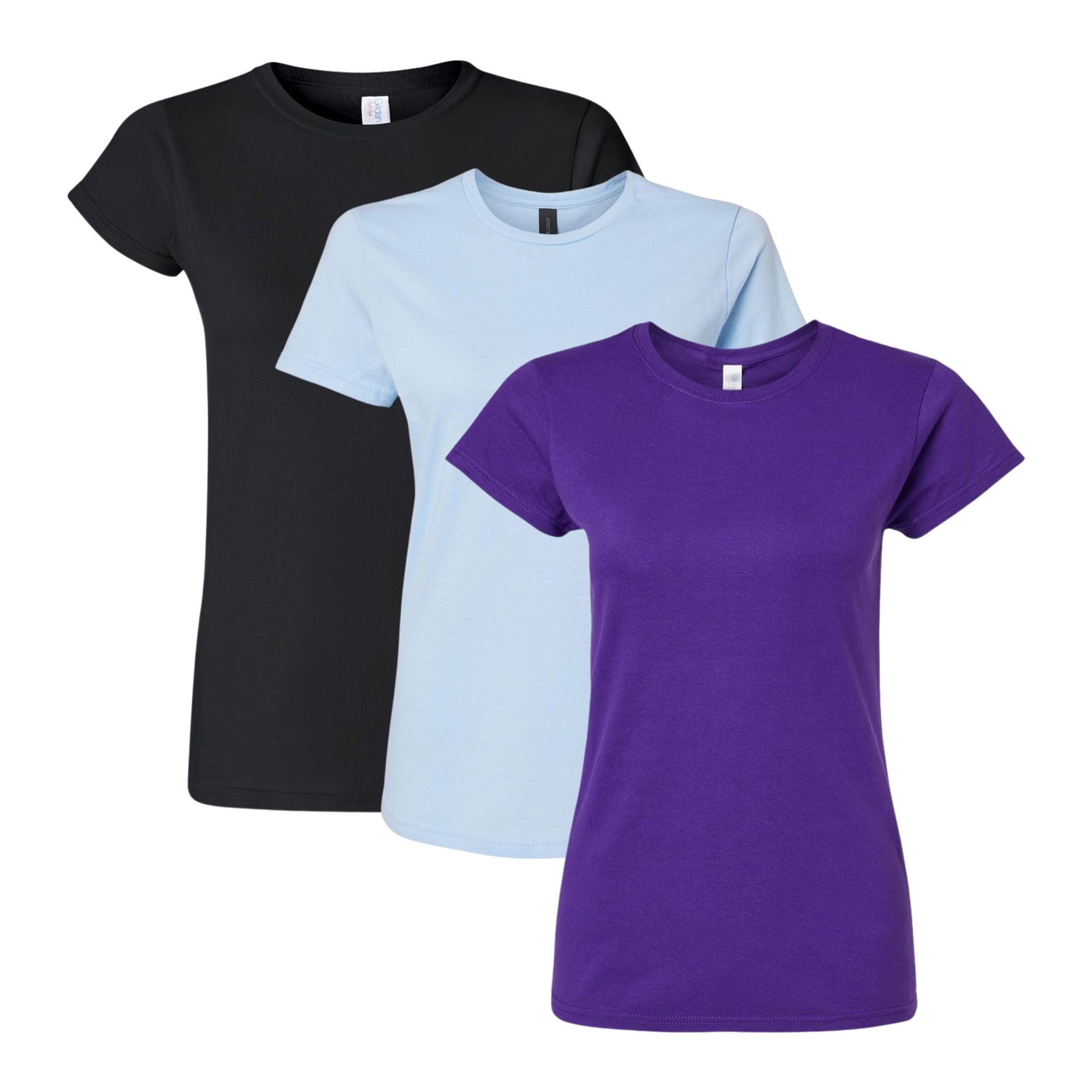 Gildan Softstyle Women’s T-Shirt 100% Ring-Spun Cotton, Plain Solid Tee ...