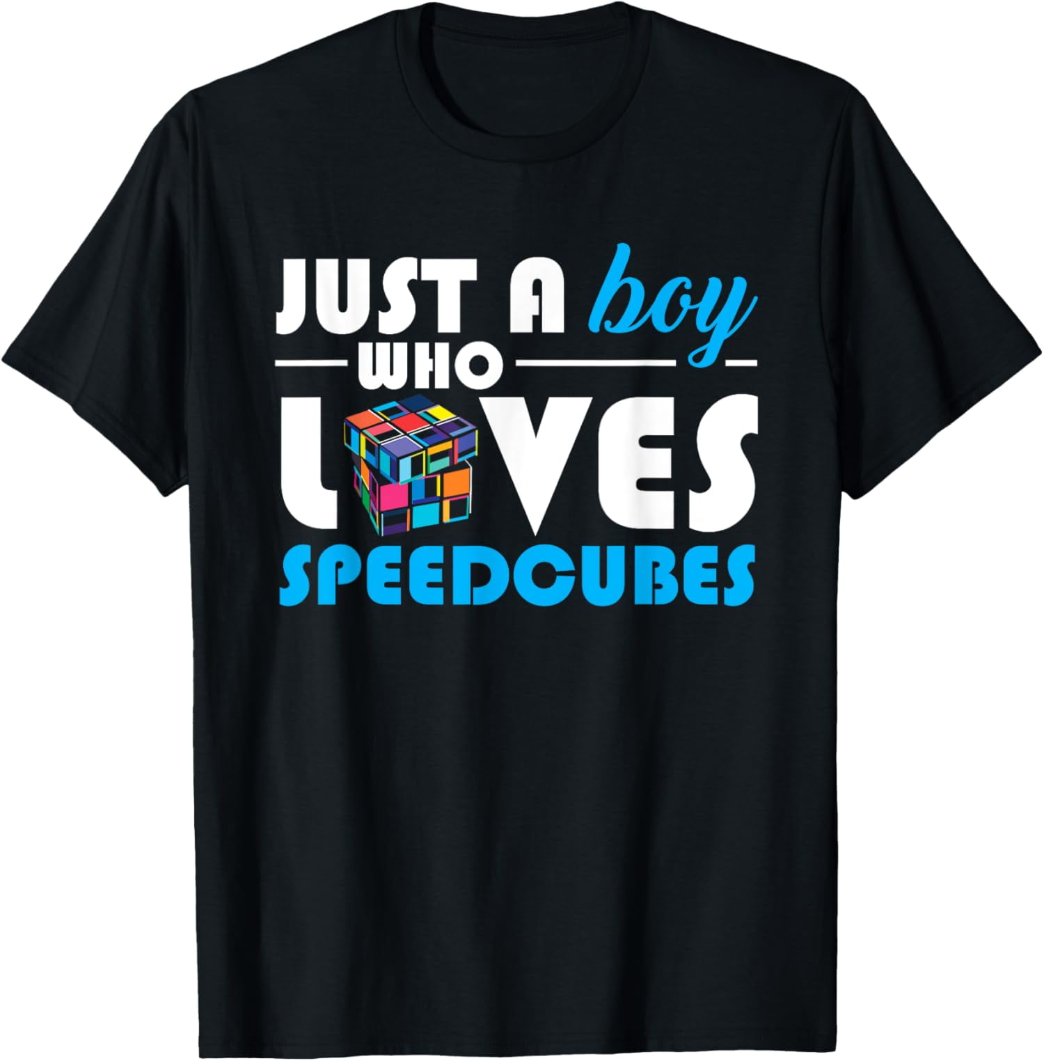 Gildan Speed Cube Boy Speedcuber Cube Solver Puzzle Speedcubing T-shirt ...